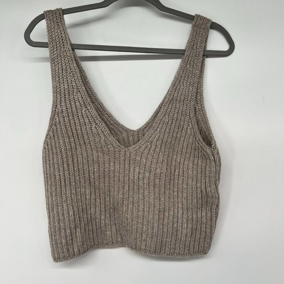 The Drop | Tops | Nwt The Drop Sylvie Crop Top 2xl Light Brown Heather ...